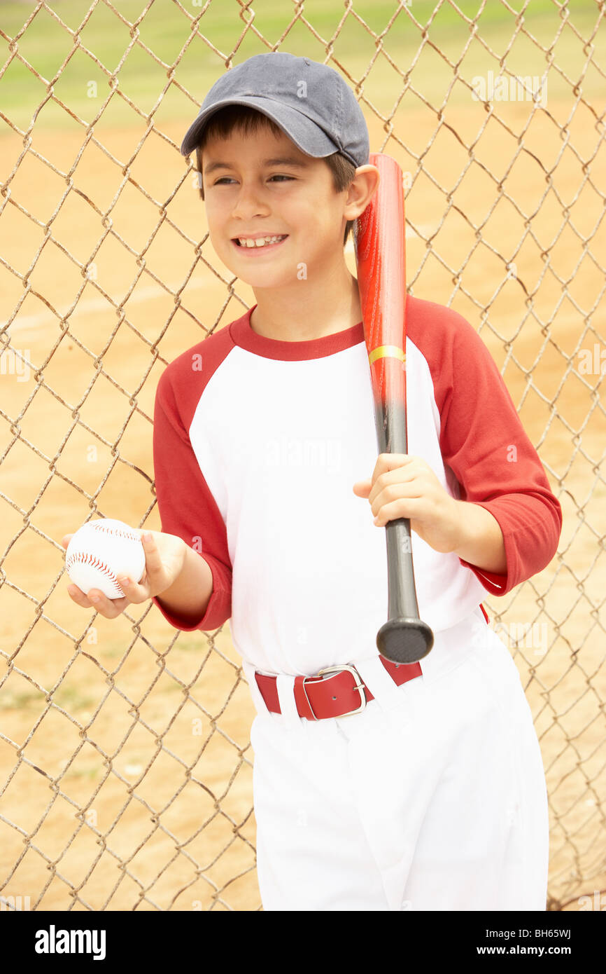 Young Boy Playing Baseball Stock Photo - Alamy