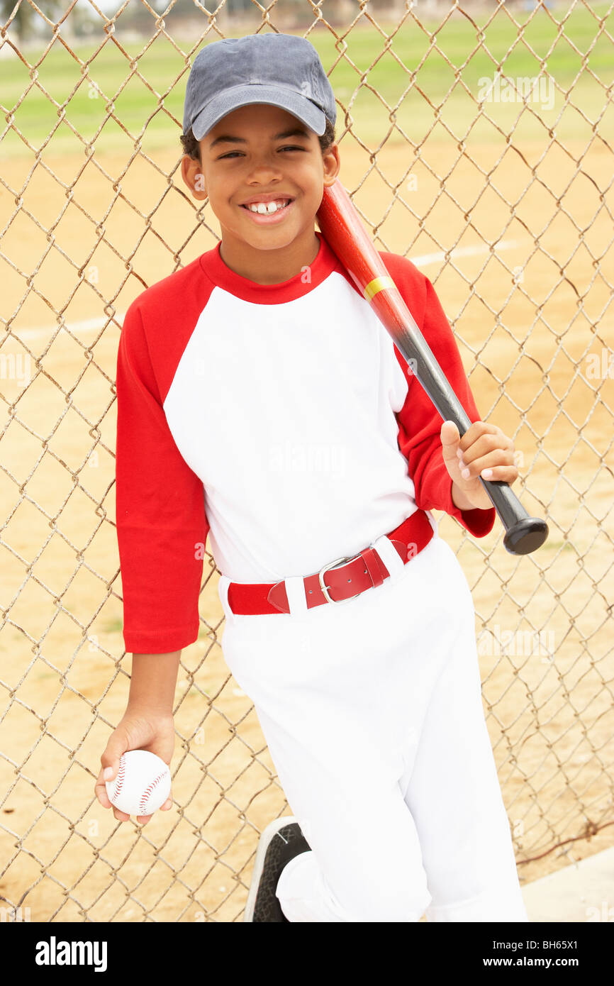 Young Boy Playing Baseball Stock Photo - Alamy