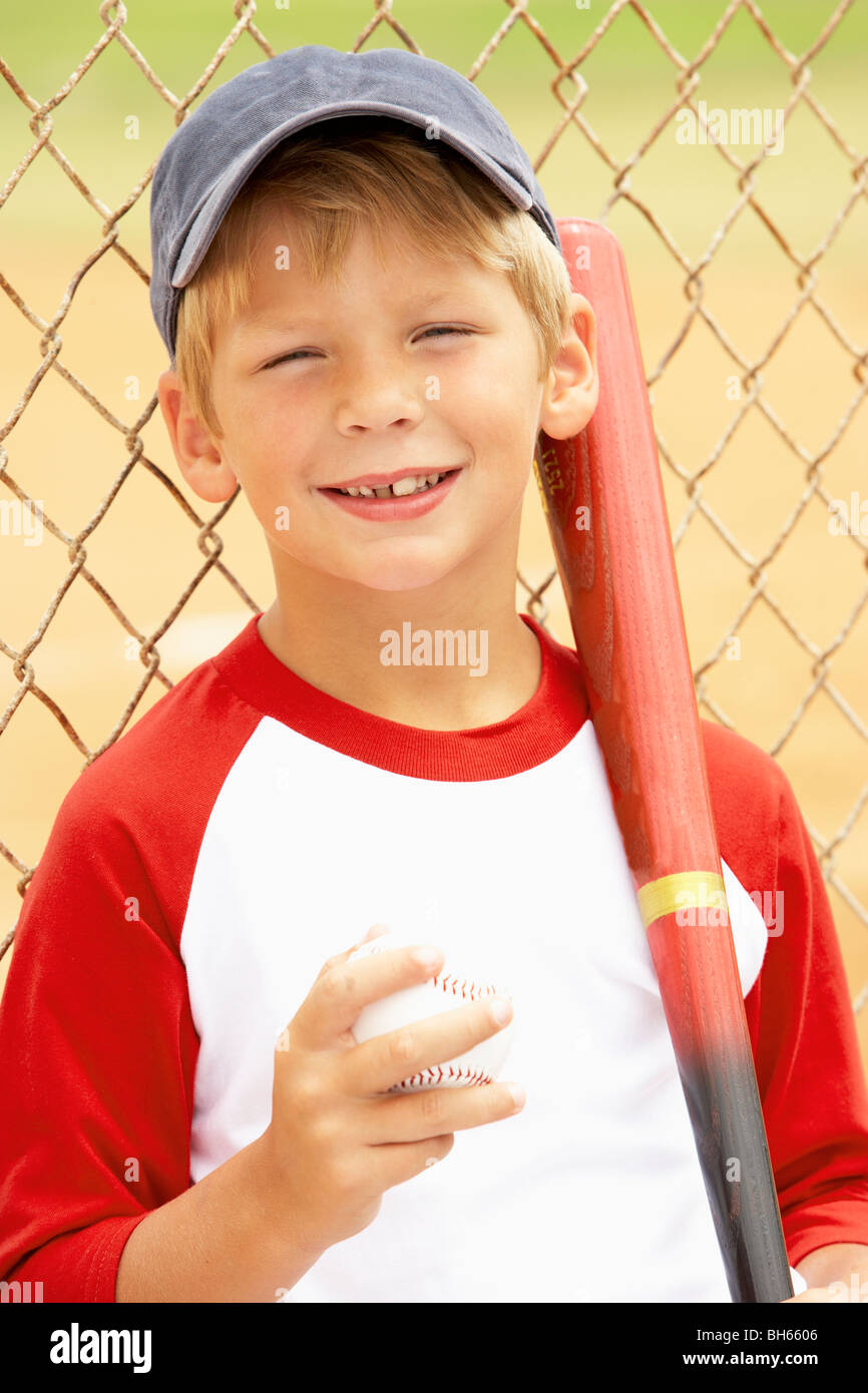 Young Boy Playing Baseball Stock Photo - Alamy