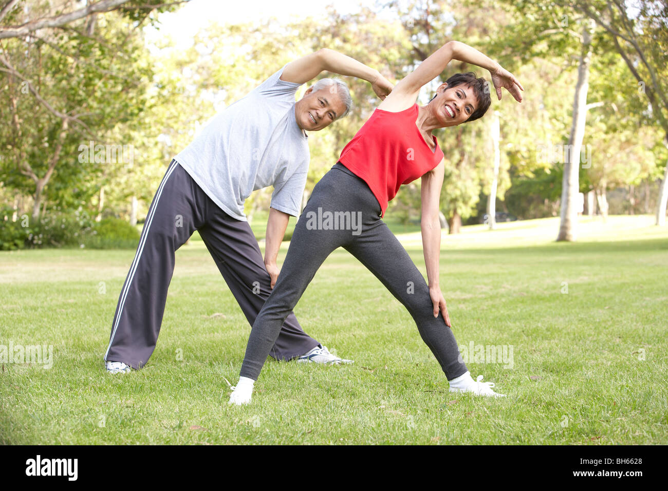 Older couple working out in hi-res stock photography and images - Alamy
