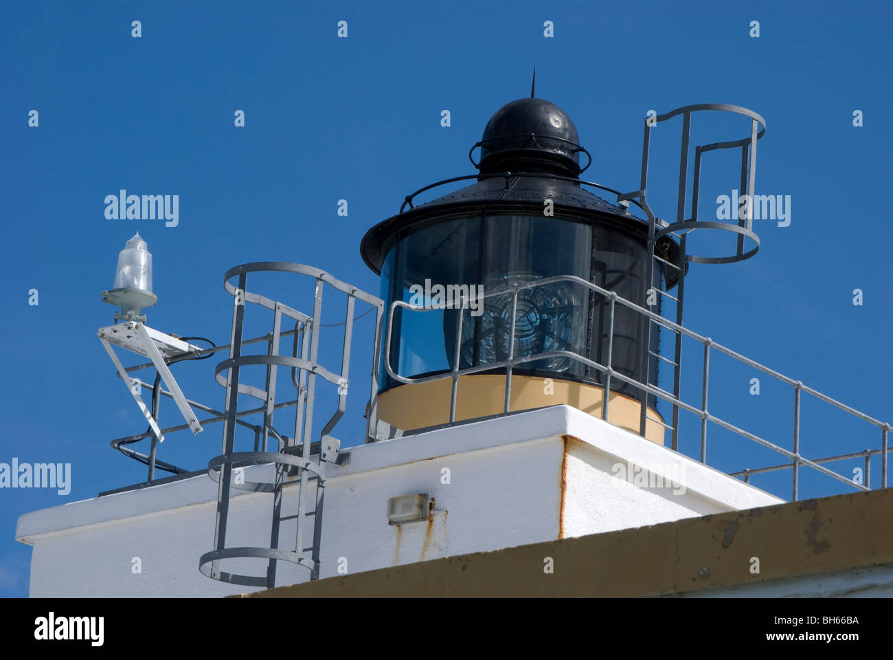 Lighthouse at Strathy Point on the north coast of Scotland Stock Photo ...