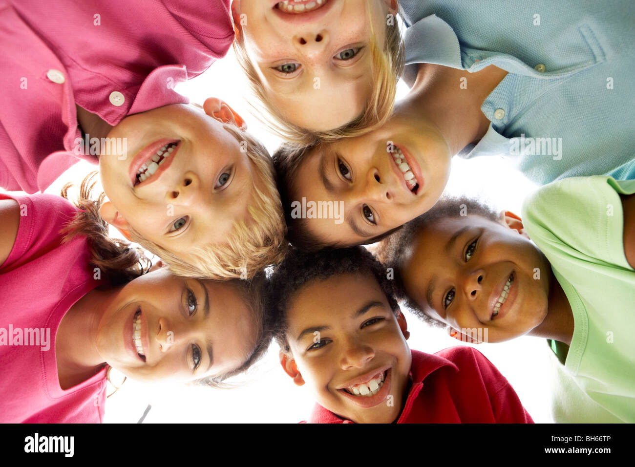 Group Of Children Playing In Park Stock Photo - Alamy