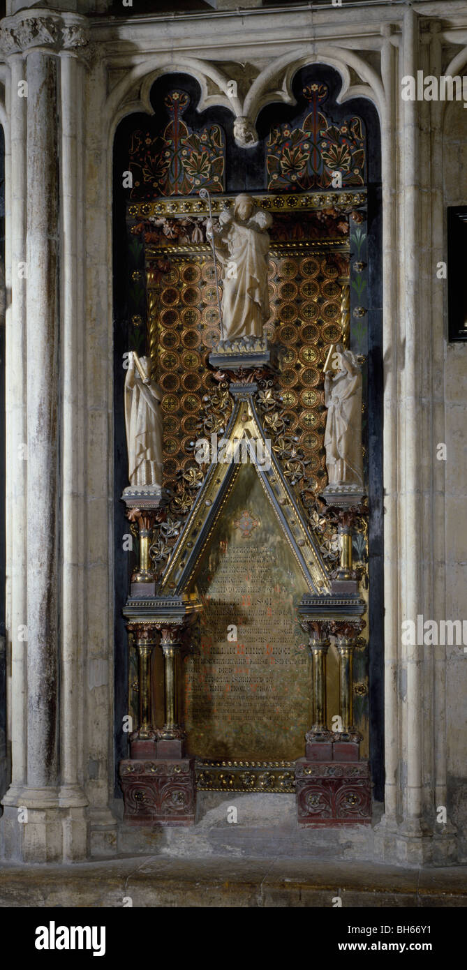 York Minster monument to two canons, William Mason and nephew W.H ...