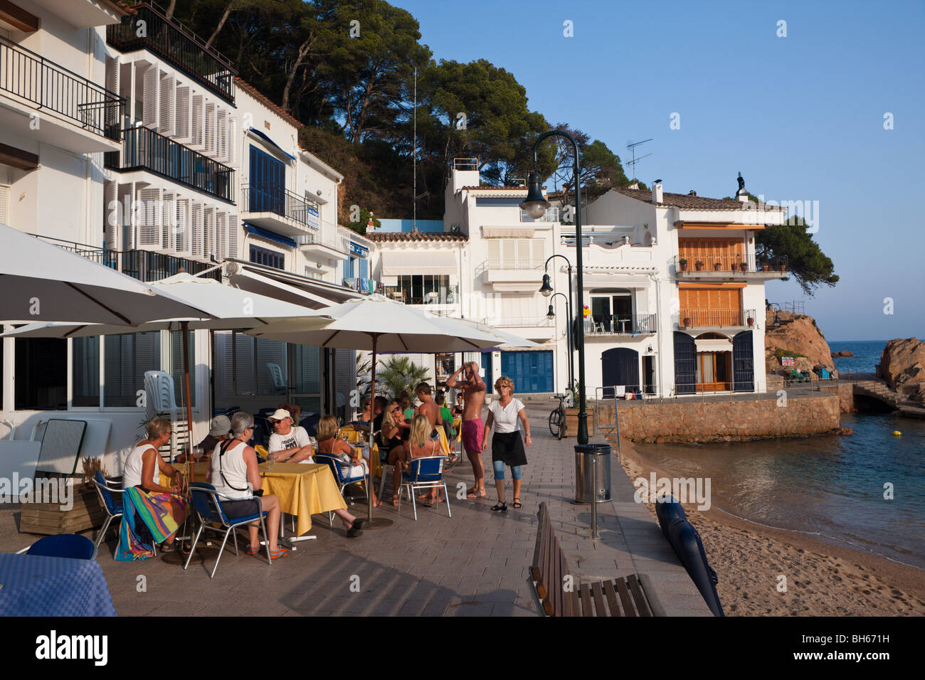 Sea Front of Tamariu, Costa Brava, Mediterranean Sea, Spain Stock Photo ...