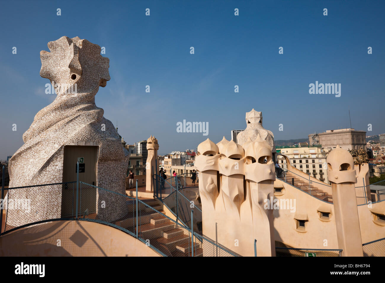 Gaudi rooftop hi-res stock photography and images - Alamy