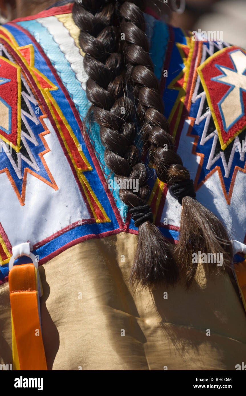 Indian with braids native american hi-res stock photography and images ...