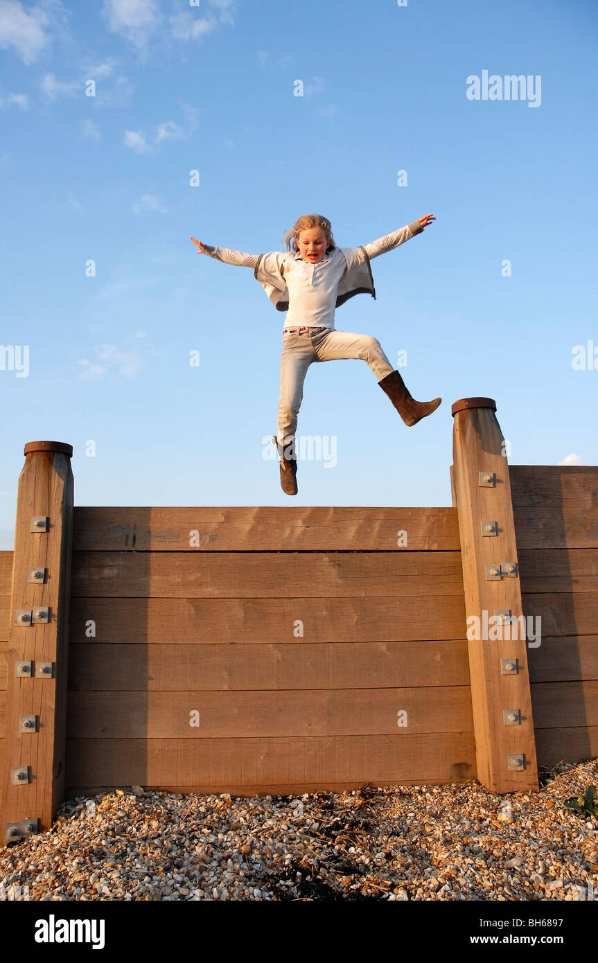 Children jumping off hi-res stock photography and images - Alamy