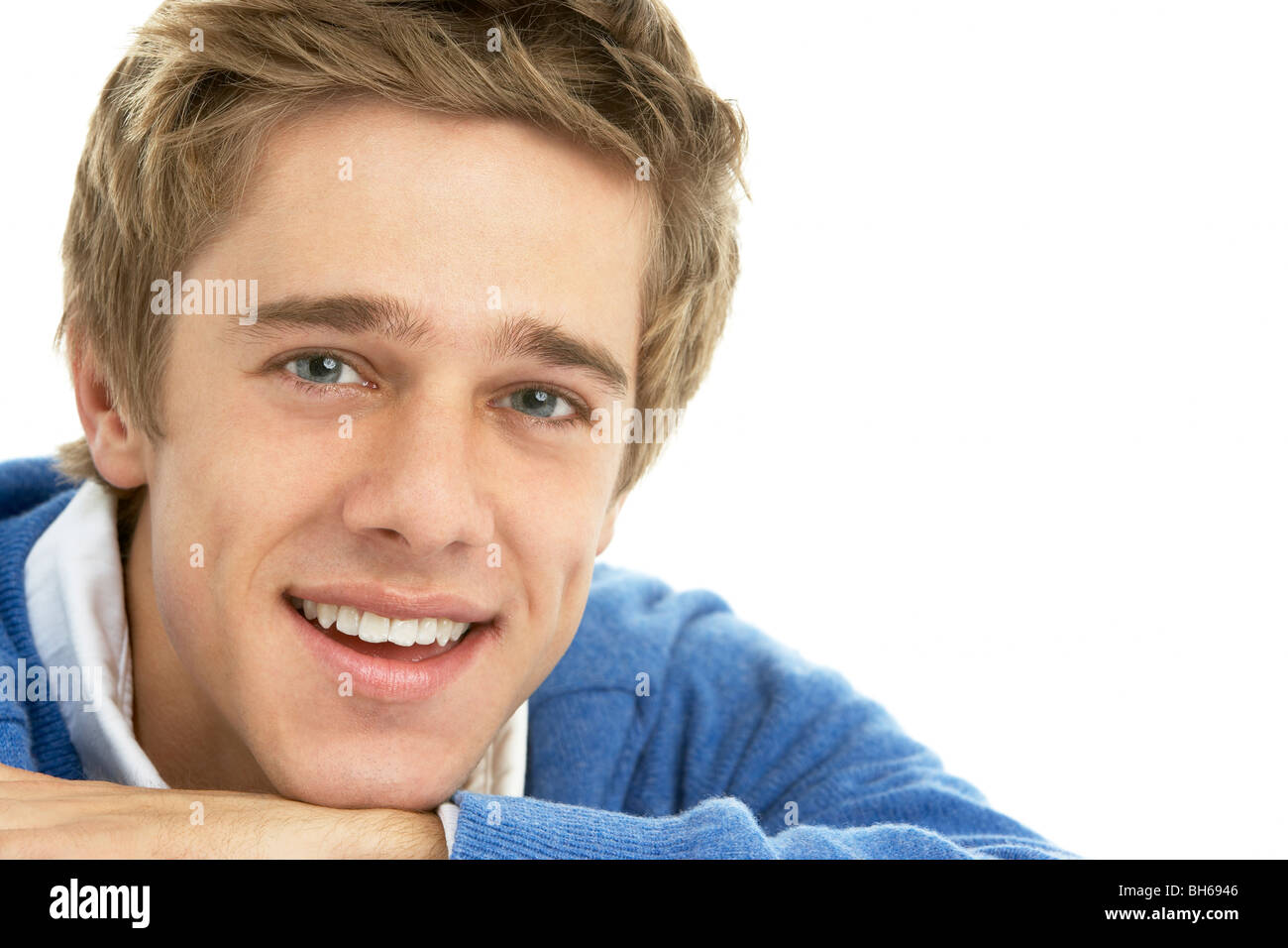 Portrait Of Smiling Young Man Stock Photo - Alamy