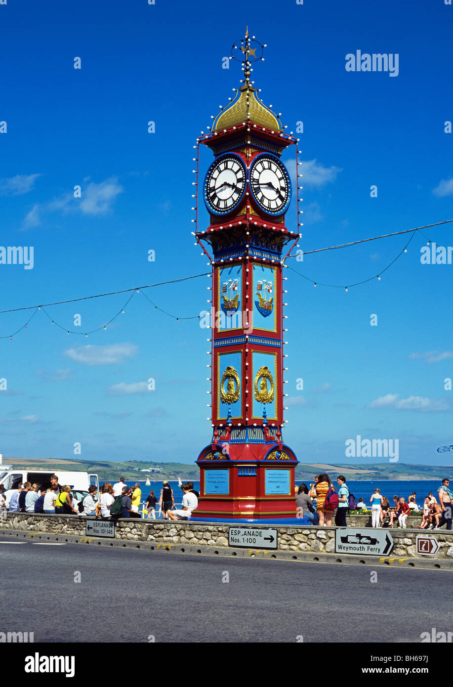 The Jubilee Clock on Weymouth seafront Stock Photo - Alamy