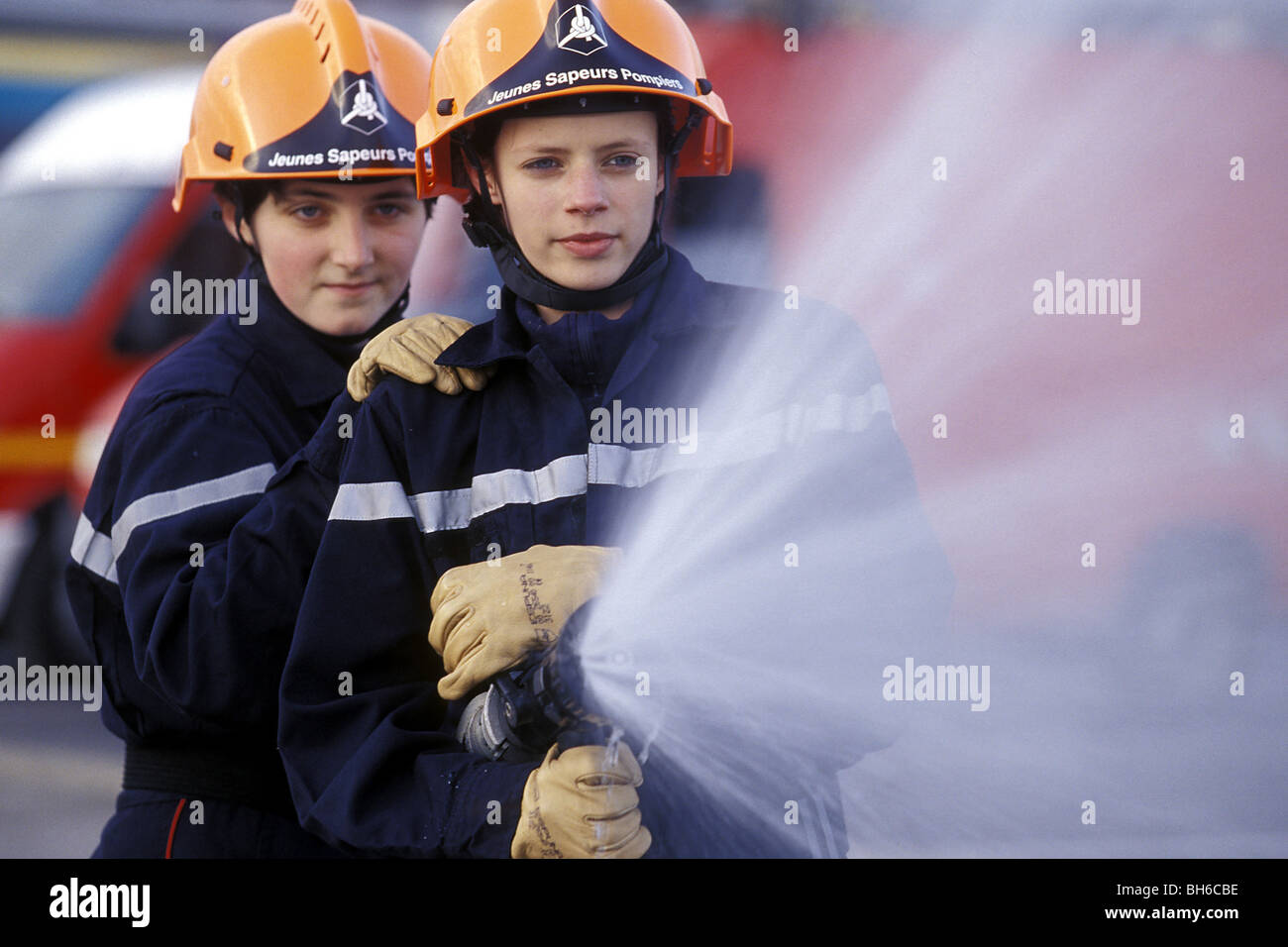Young firefighters france hi-res stock photography and images - Alamy