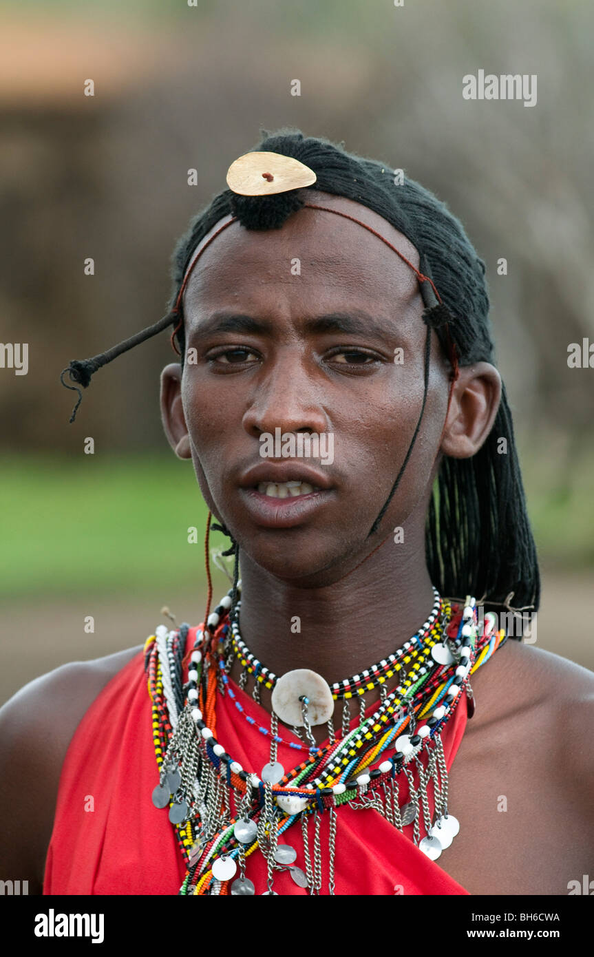 Masai man, Masai Mara, Kenya. MR Stock Photo - Alamy