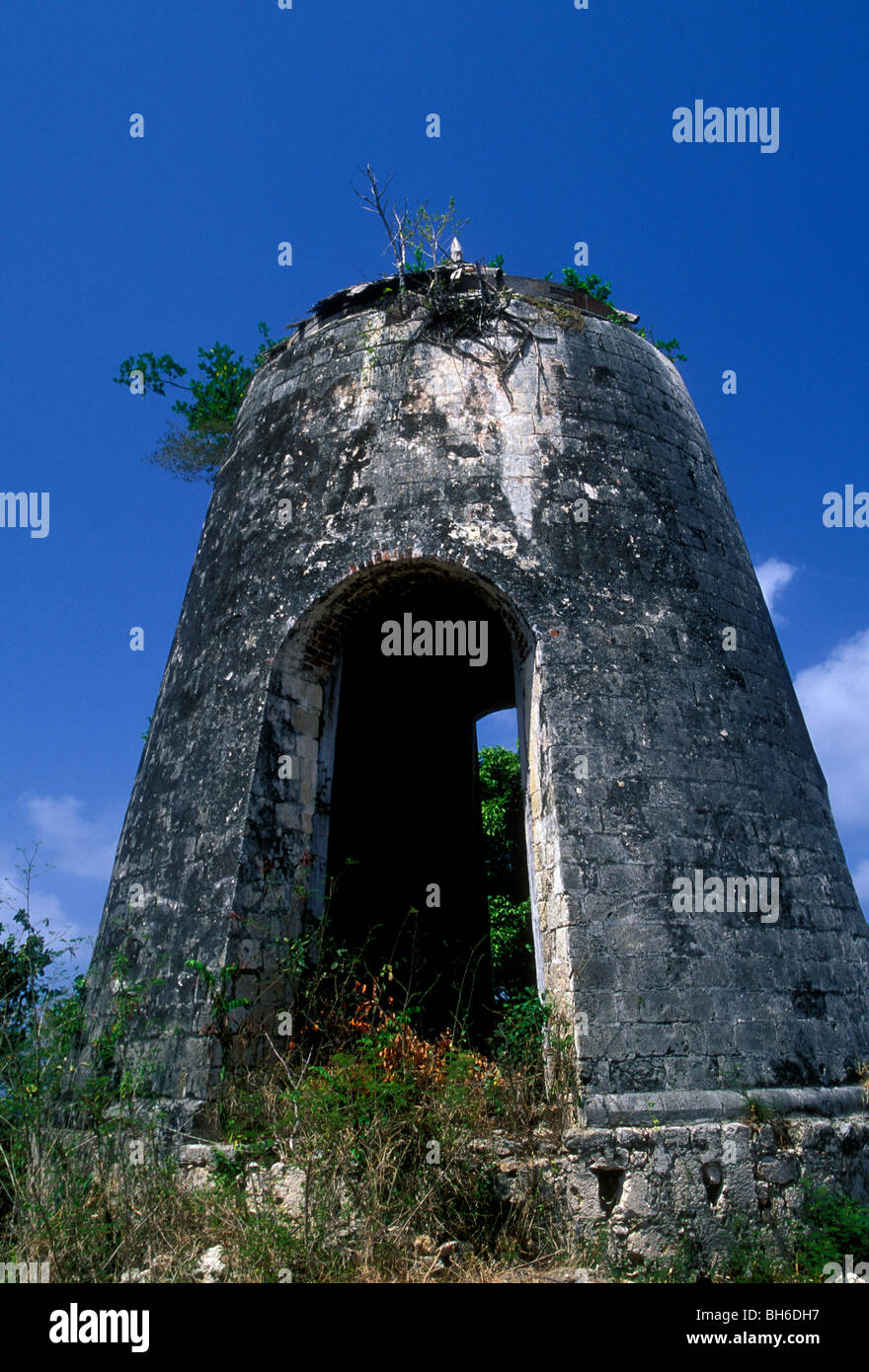 windmill, ruin, Ironshore, Rose Hall, Montego Bay, Jamaica Stock Photo ...