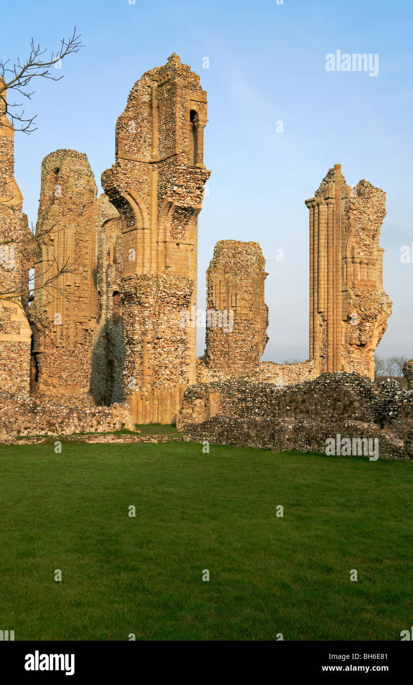 Priory ruins at the east end of the Church of Saint Mary and the Holy ...