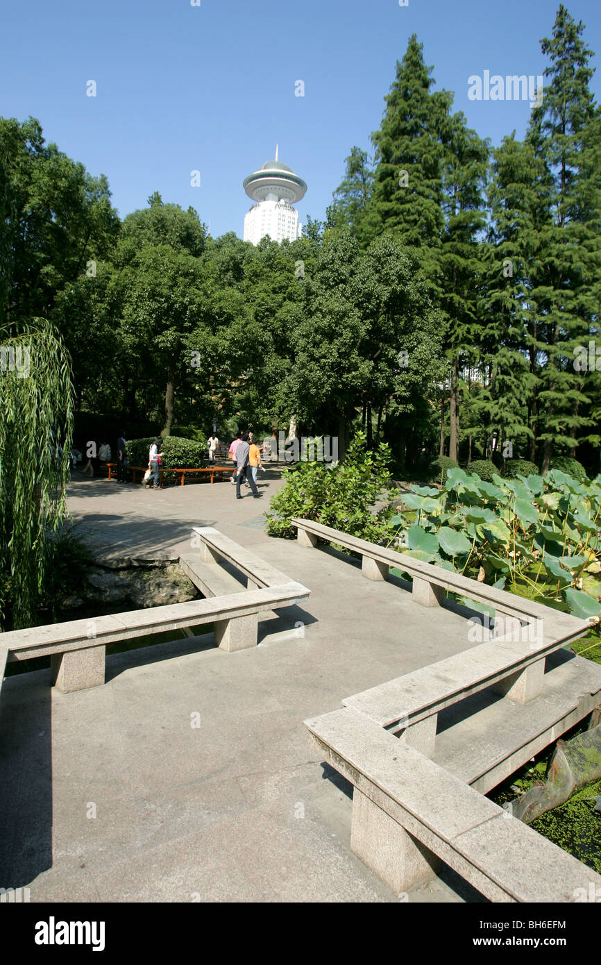 People's Park in Shanghai is a large public square just off of Nanjing ...