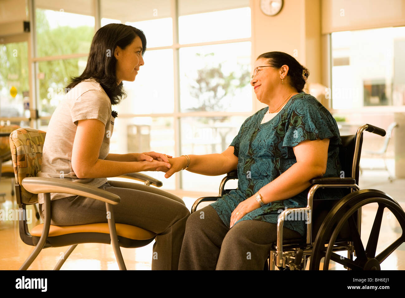 Child visiting friend in hospital hi-res stock photography and images ...