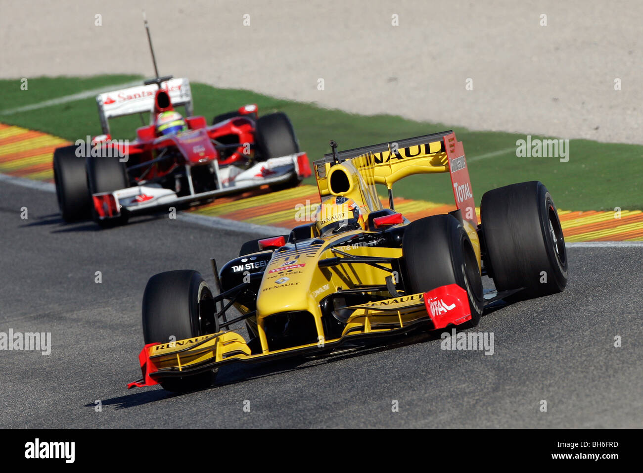Test of Formula 1 championship 2010 Stock Photo - Alamy