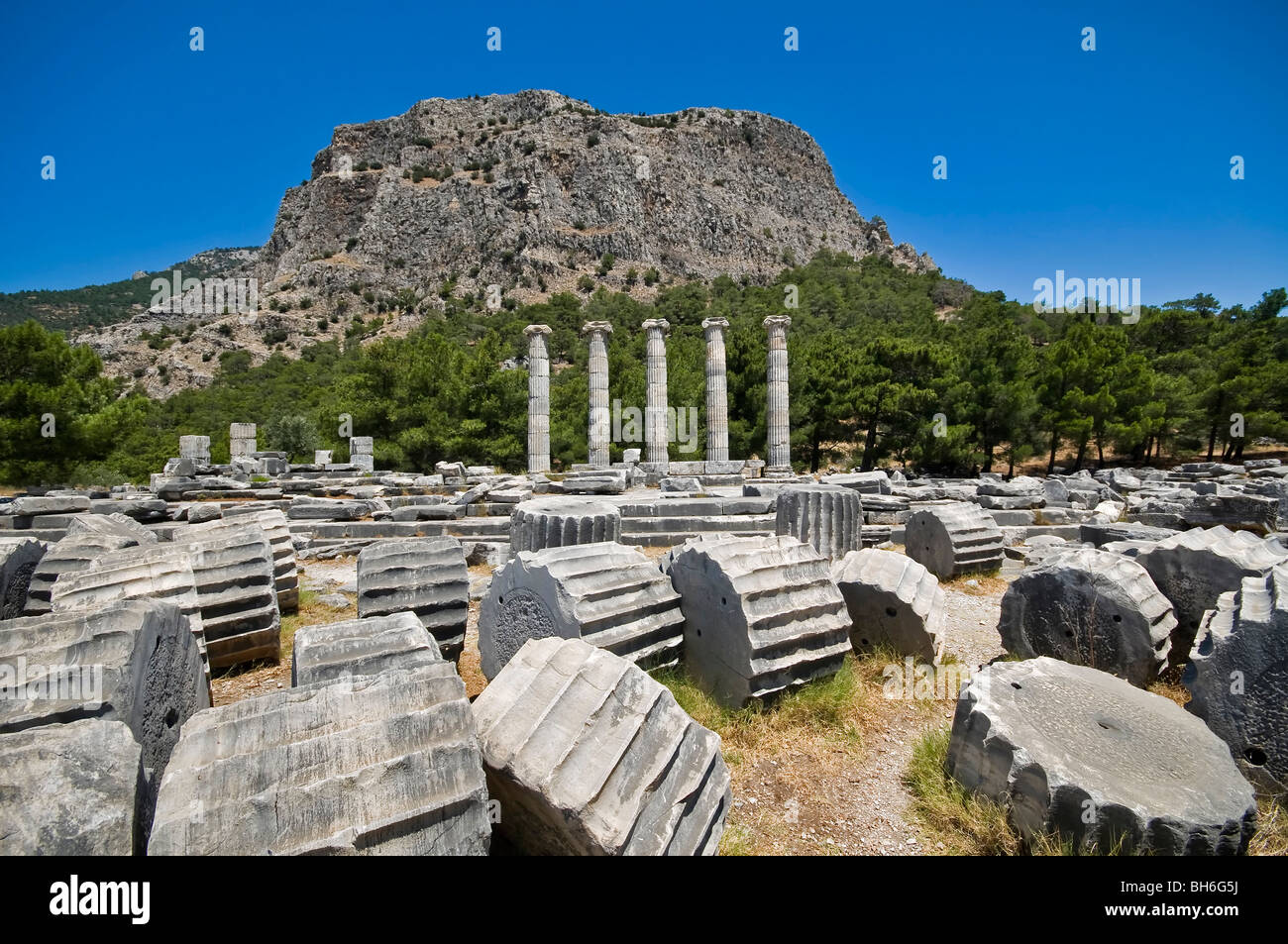 Priene Ruins Izmir Turkey Stock Photo - Alamy