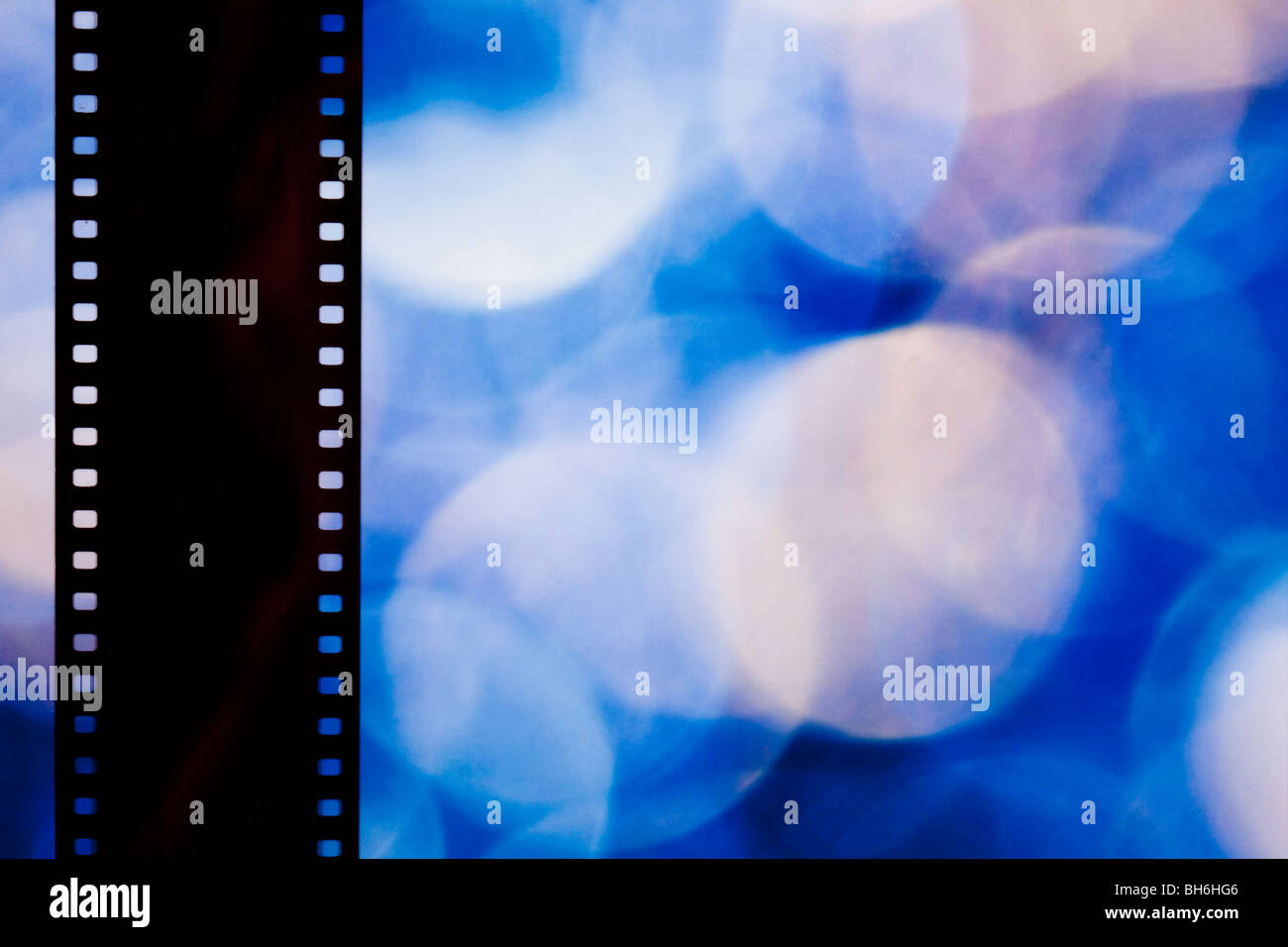 film strip on abstract color background Stock Photo - Alamy