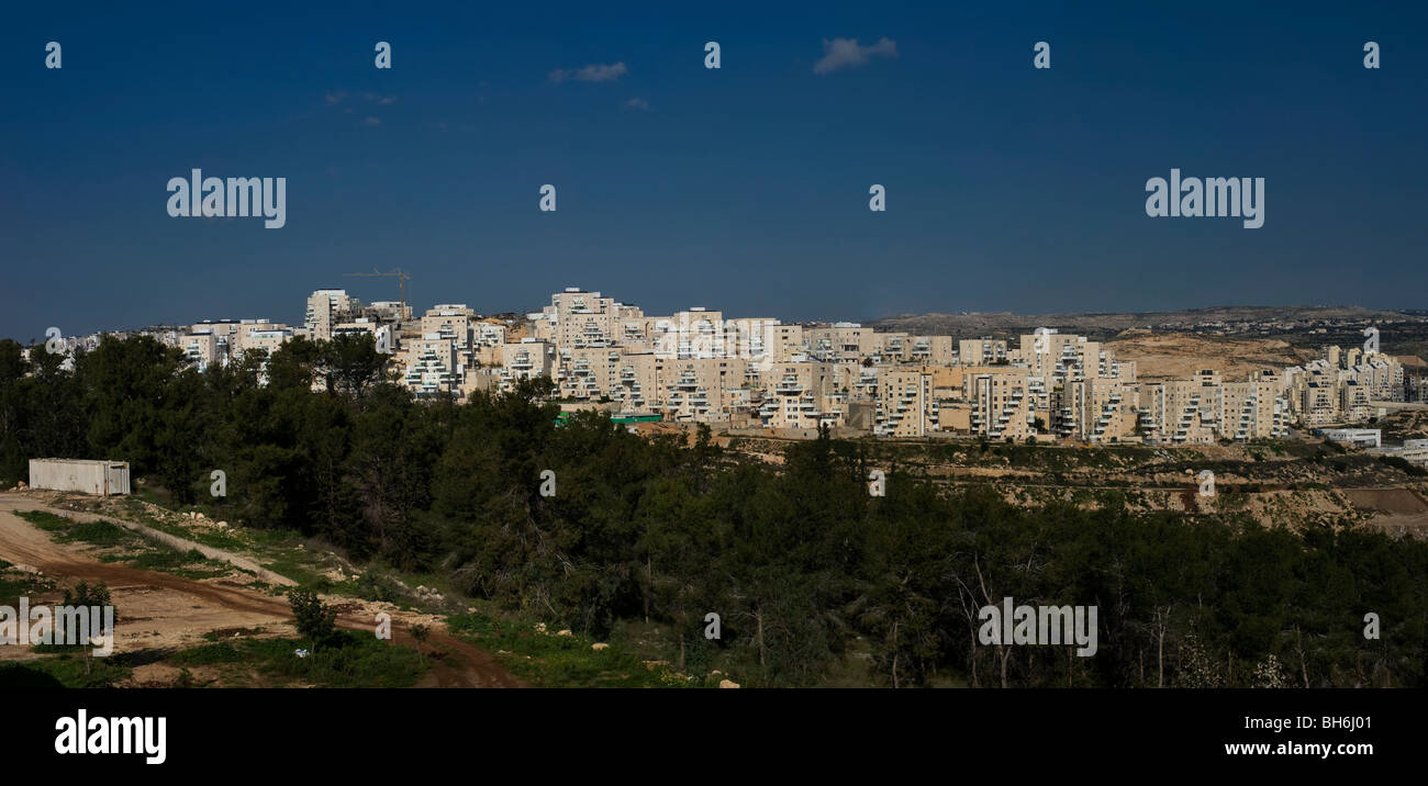 View of Modi'in Illit a Haredi Israeli settlement and city in the West ...