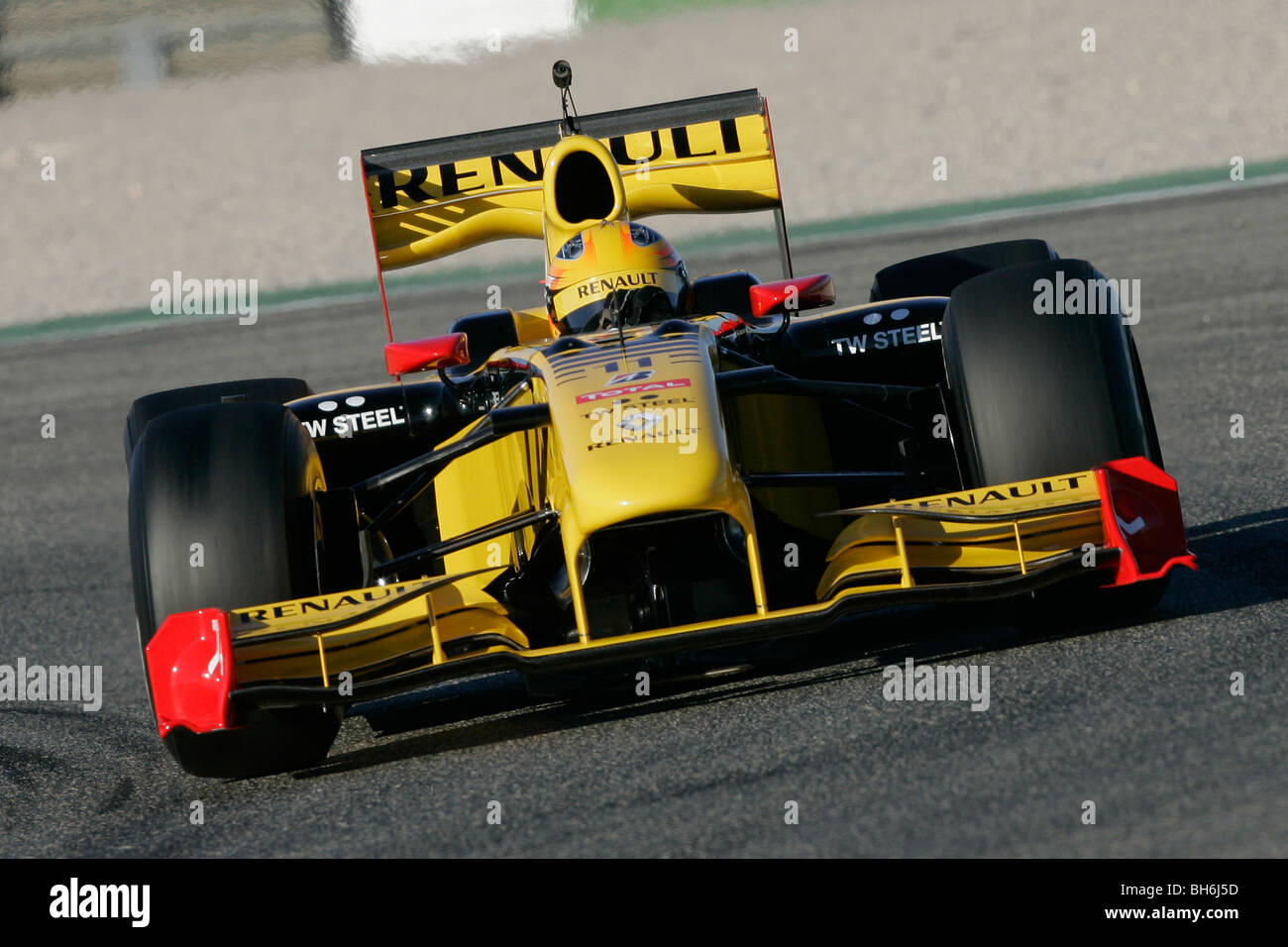 Test of Formula 1 championship 2010 Stock Photo - Alamy