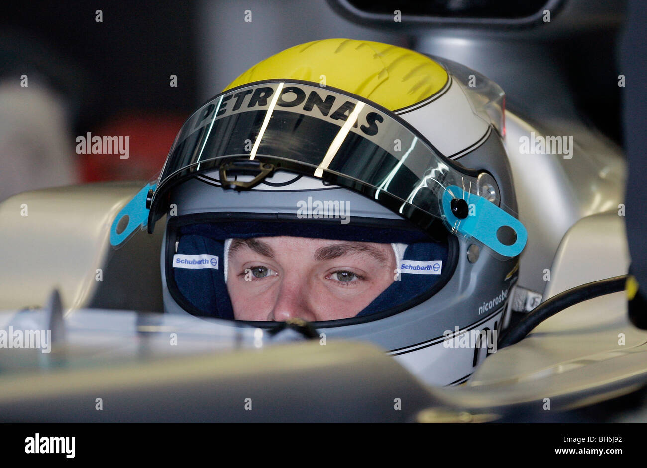 Test of Formula 1 championship 2010 Stock Photo - Alamy