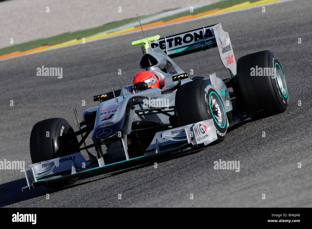Test of Formula 1 championship 2010 Stock Photo - Alamy