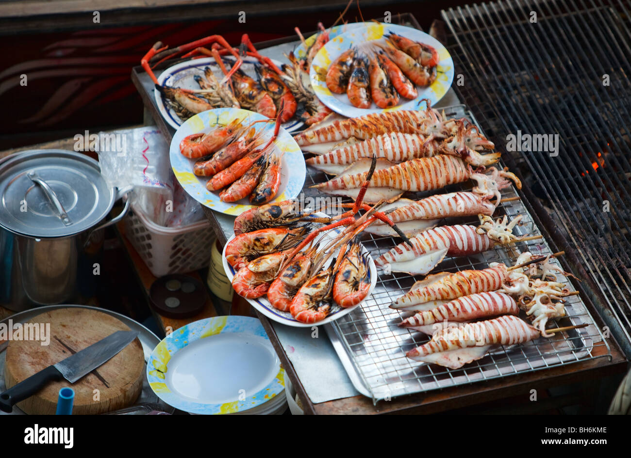 Calamari people hi-res stock photography and images - Alamy