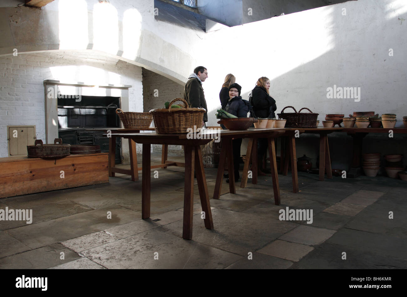 The great kitchens at Hampton Court Palace. Now divided into three ...