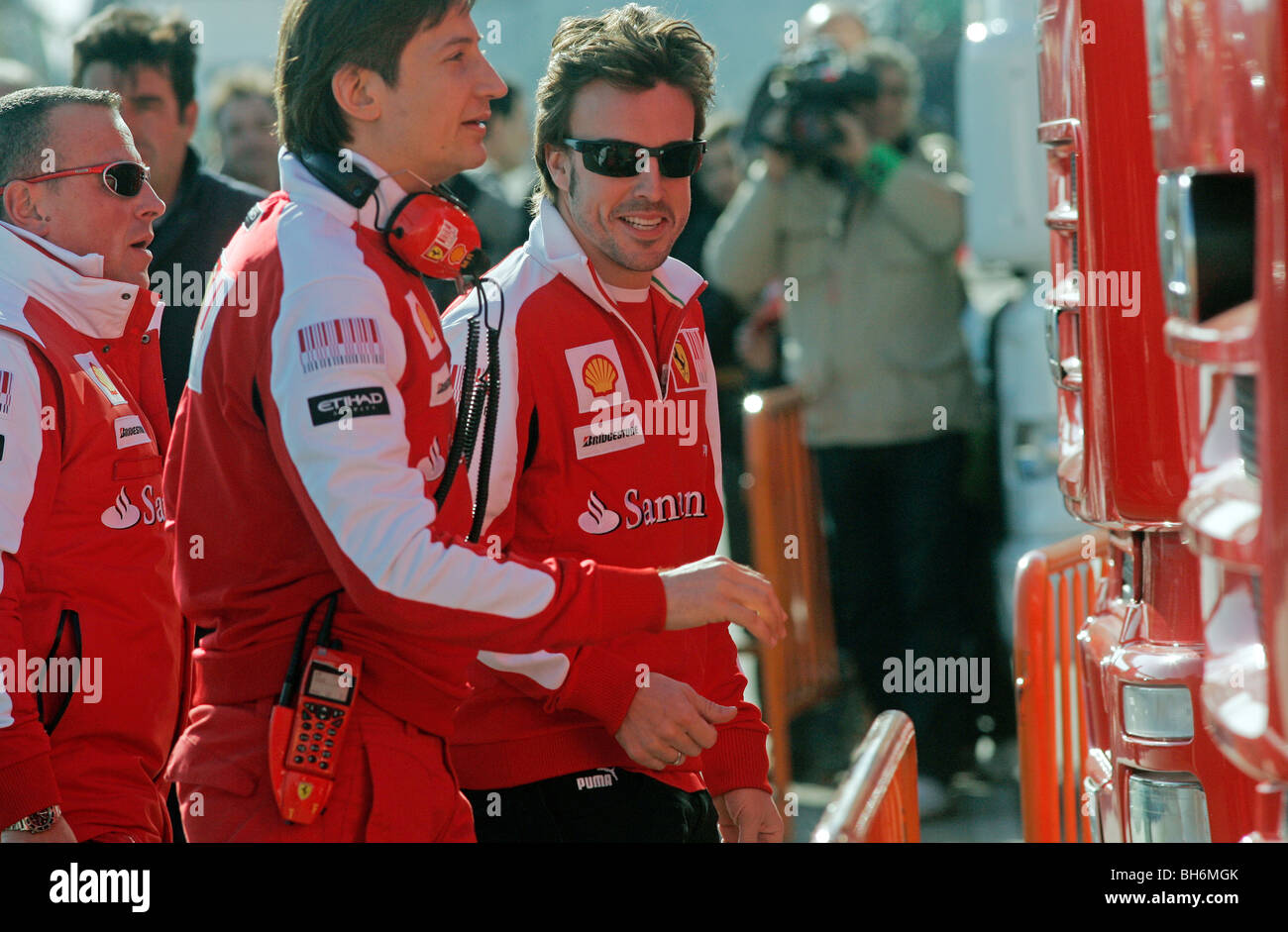 Test of Formula 1 championship 2010 Stock Photo - Alamy