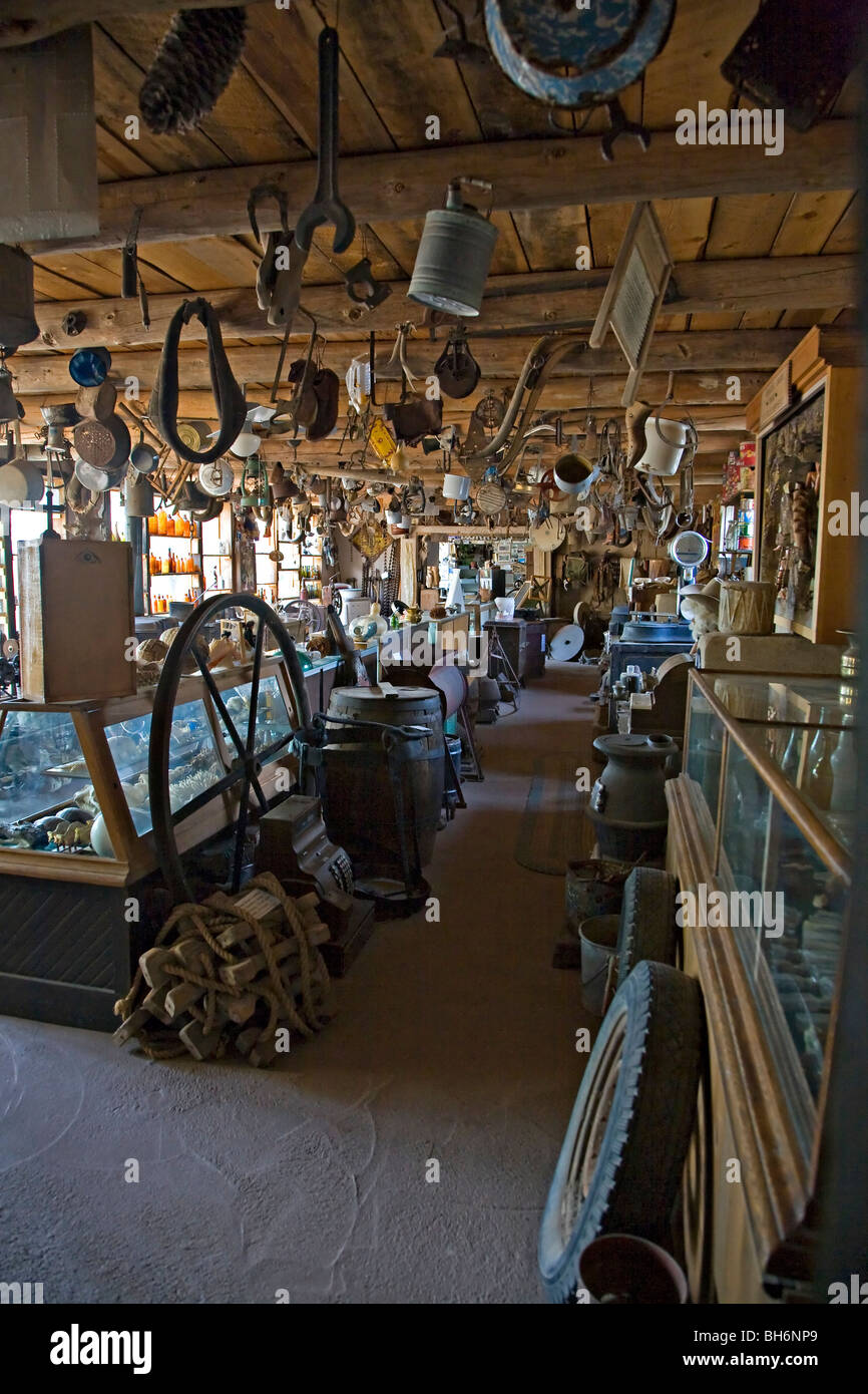 Interior view of the Cerrillos Turquoise Mining Museum in Los Cerrillos ...