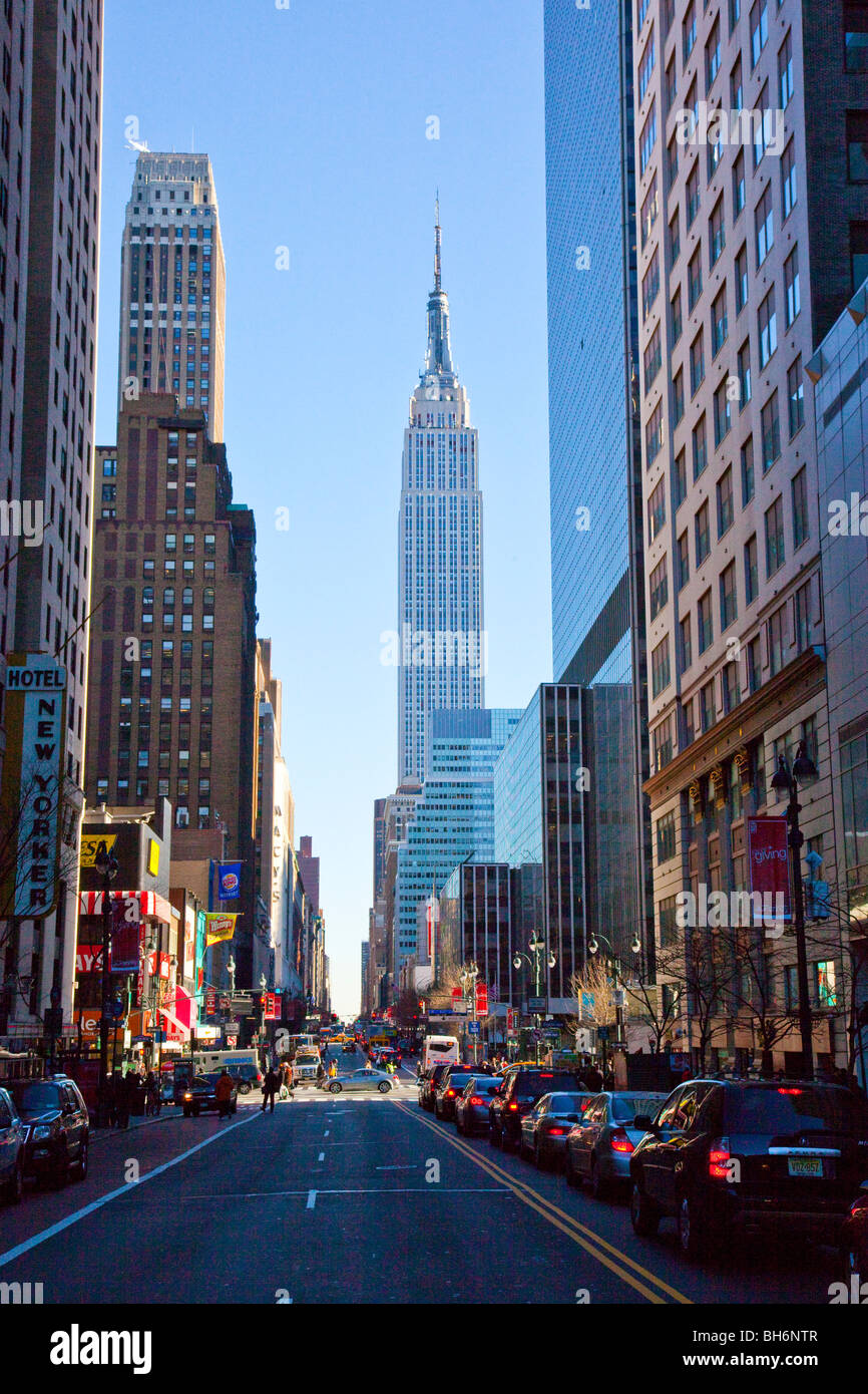 Empire State Building in Midtown Manhattan, New York City Stock Photo ...