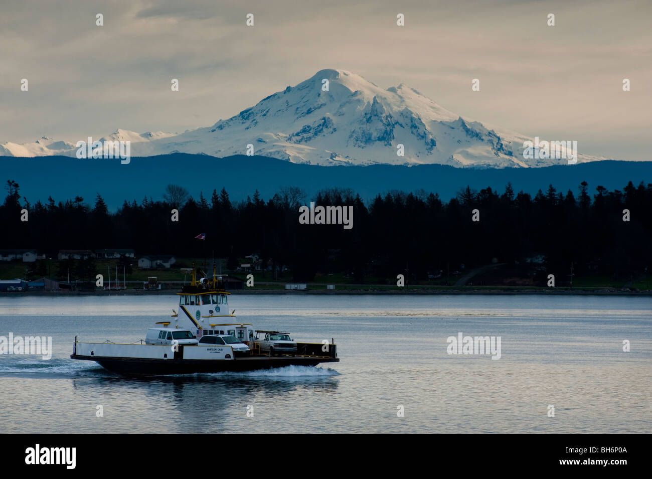 The Lummi Island Ferry makes the run from Gooseberry Point on the Lummi ...