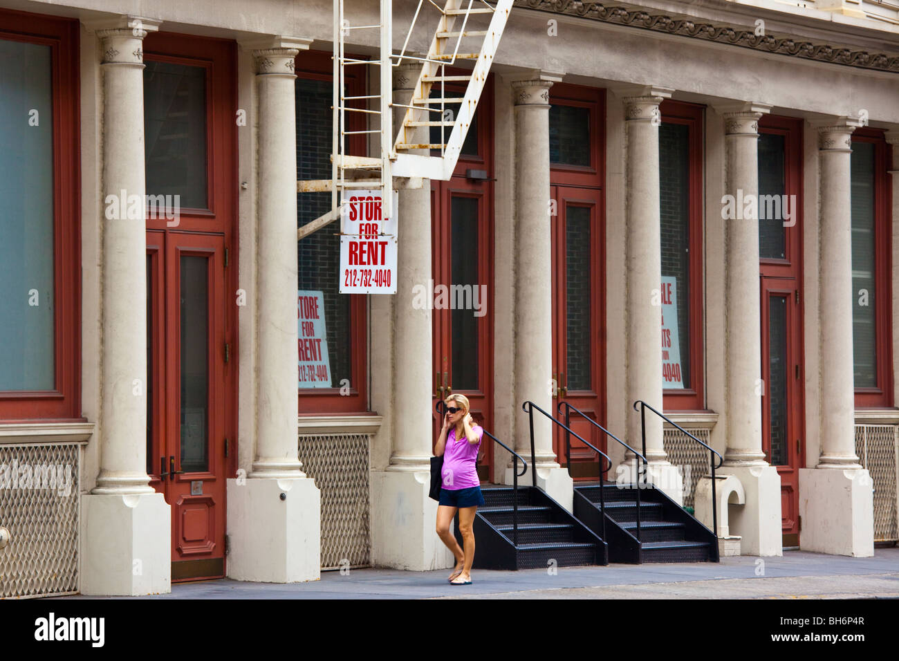 Store for rent in Soho, New York City Stock Photo - Alamy