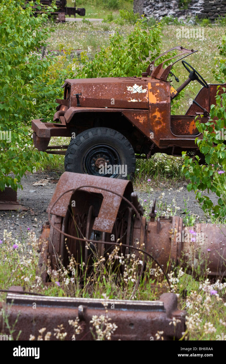 Car in grass hi-res stock photography and images - Alamy