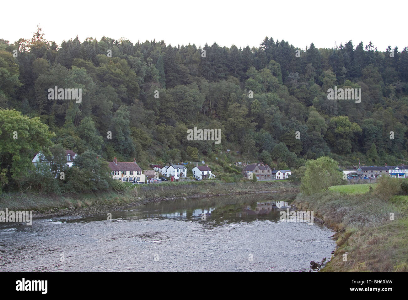 The village of Tintern in the Wye Valley near Chepstow, Monmouthshire ...
