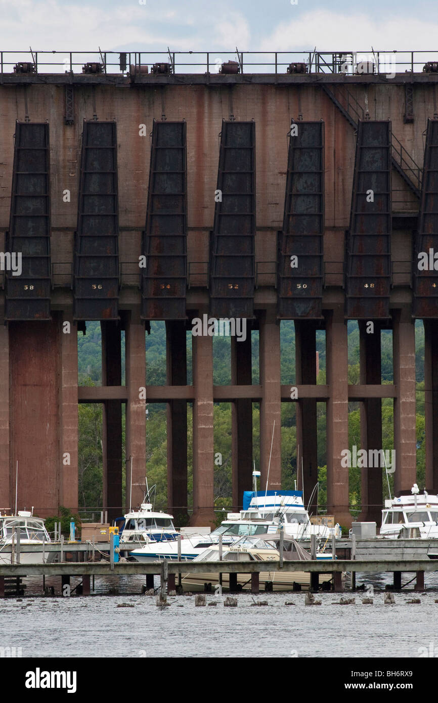 American historic bulk berth Lower Ore Dock Harbor Marquette in ...