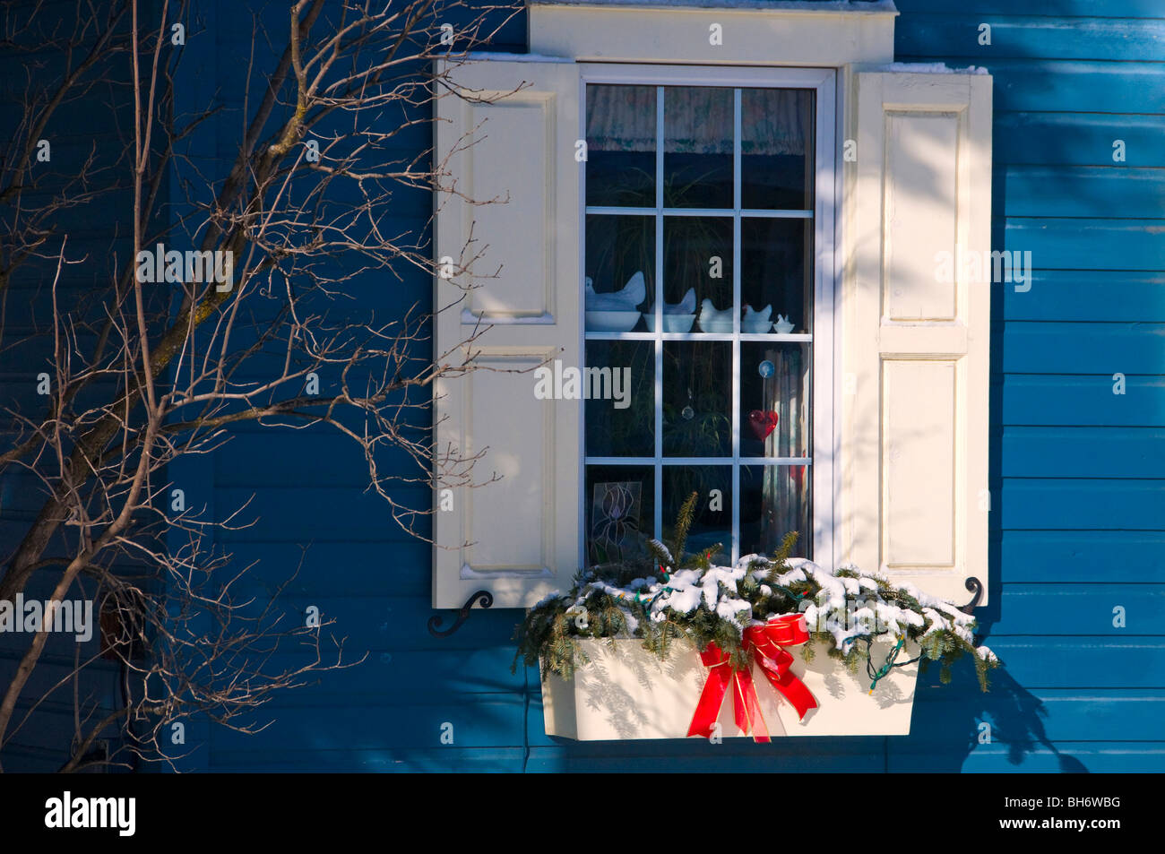Village of St Sauveur Laurentians Quebec Canada Stock Photo - Alamy