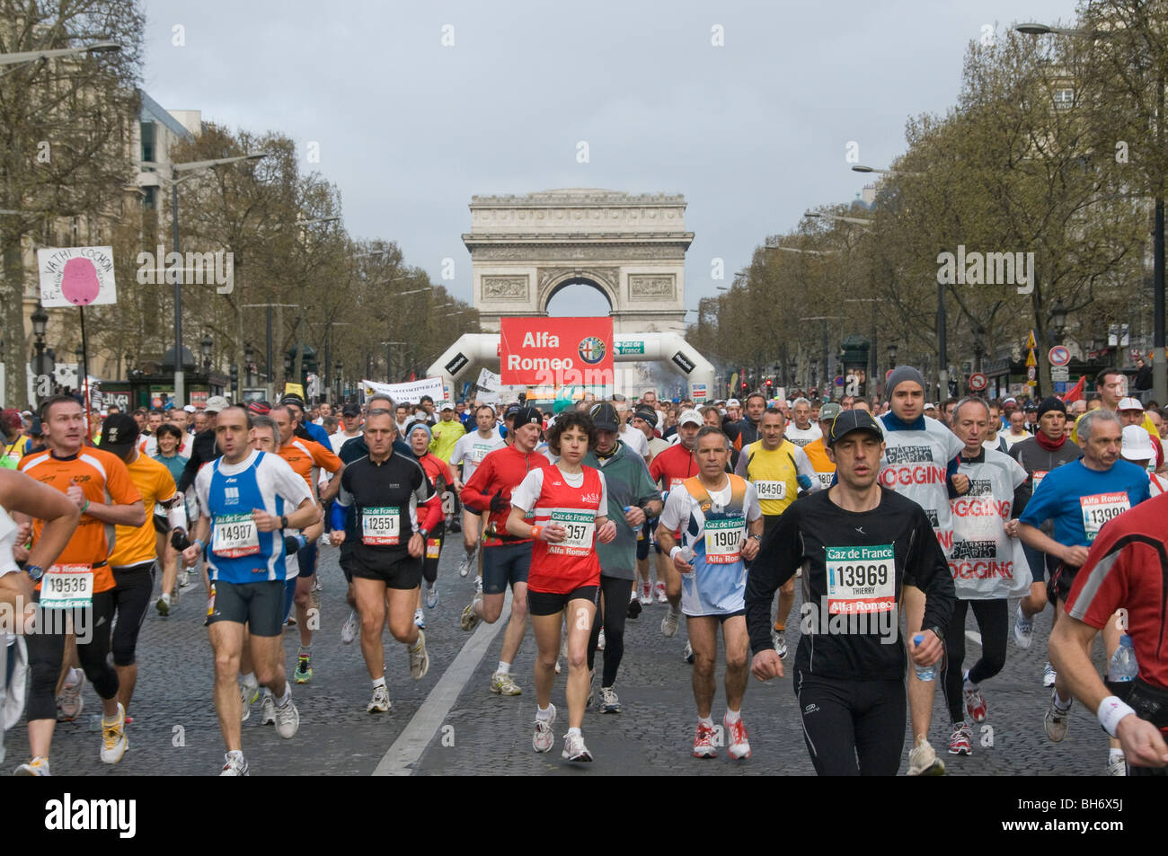 Paris Marathon France Stock Photo - Alamy