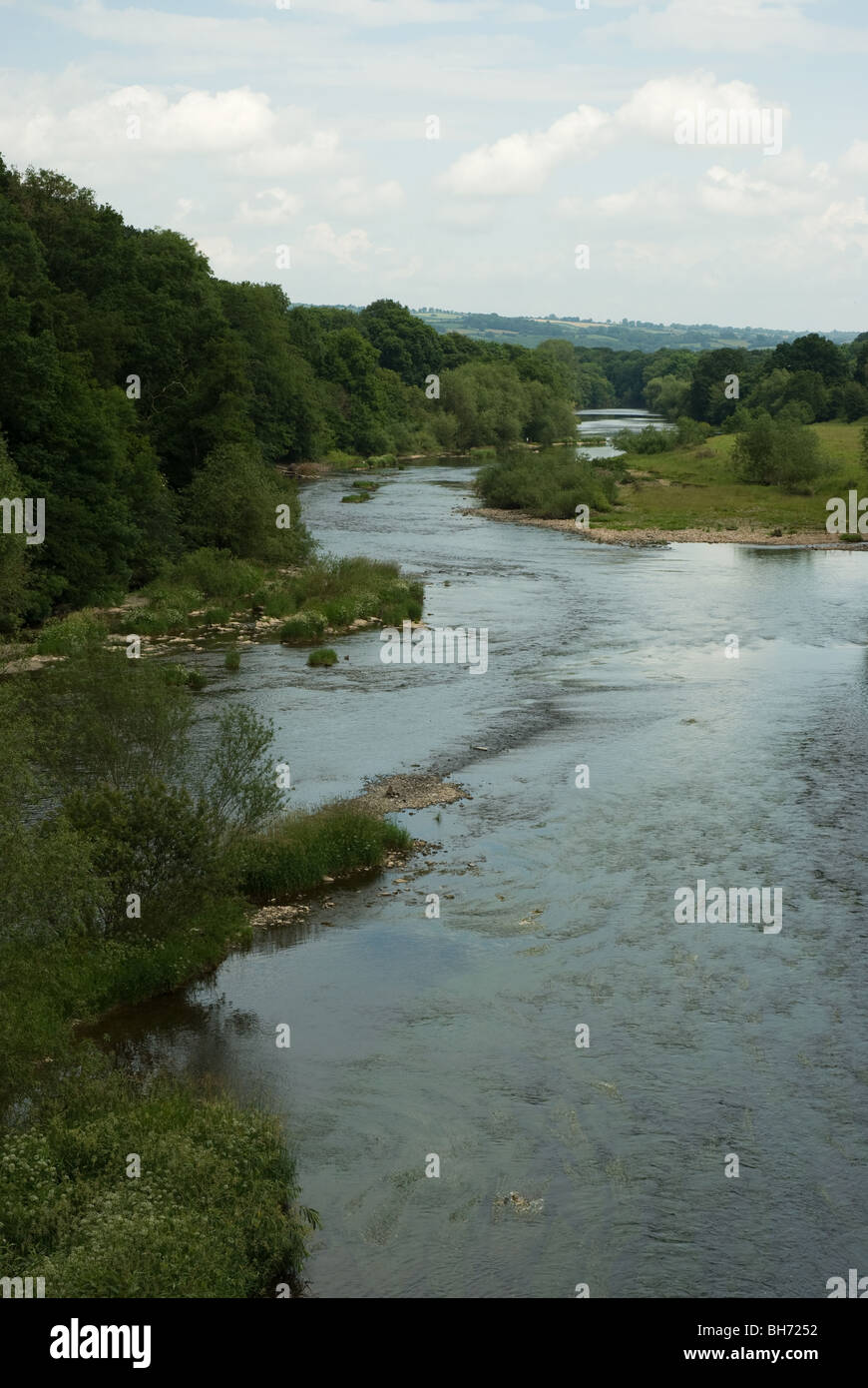 The River Wye at Hay-on-Wye Stock Photo - Alamy