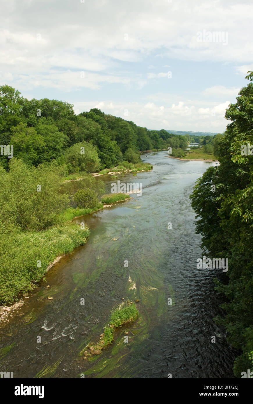 The River Wye at Hay-on-Wye Stock Photo - Alamy