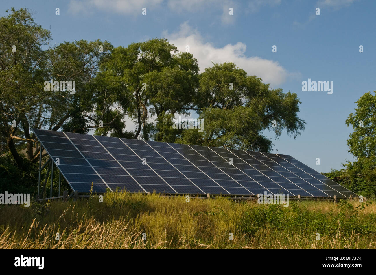 solar panel in wildlife sanctuary, Cape Cod, Massachusetts, USA Stock ...