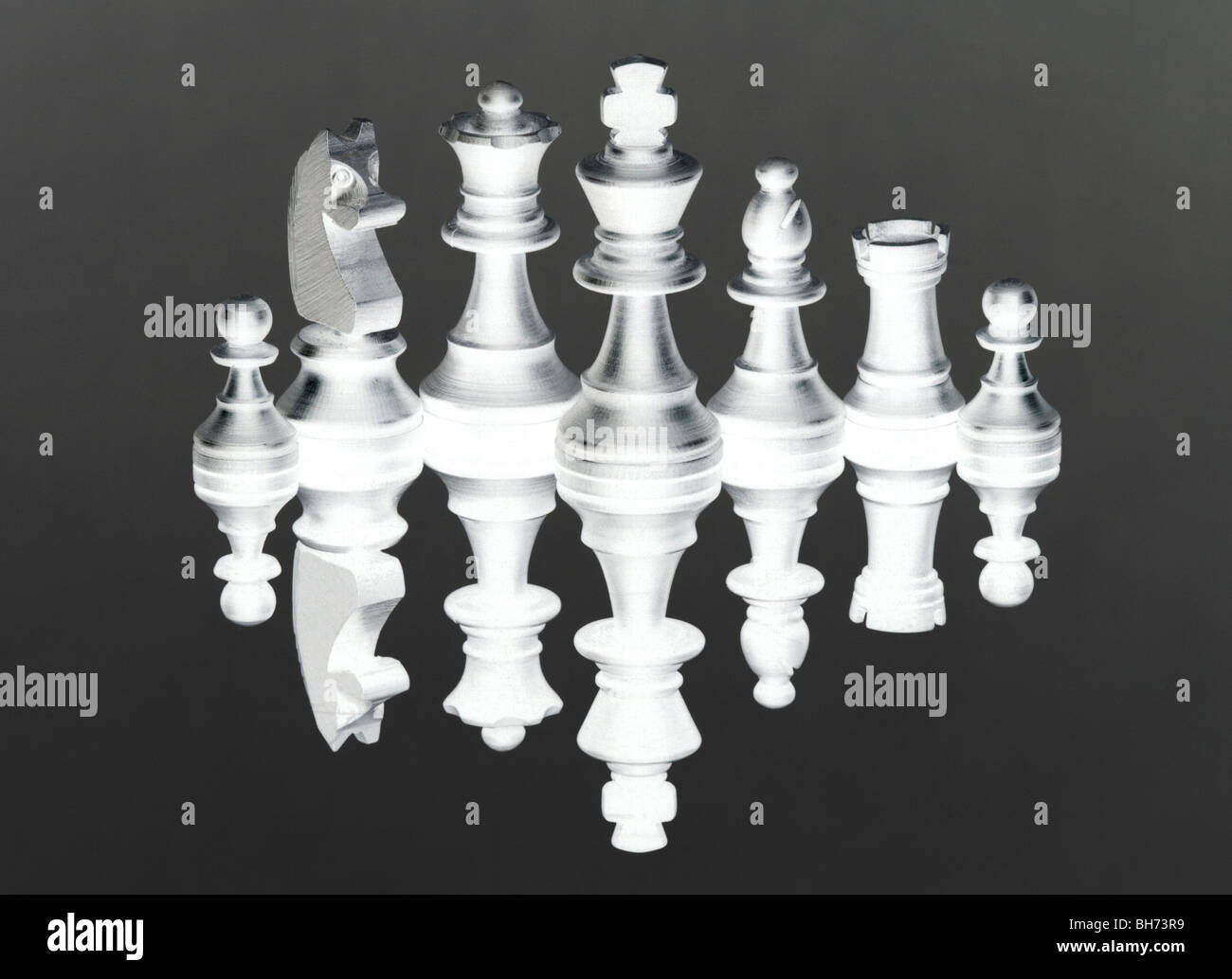 A few typical white Chess Pieces from a Chess Set Stock Photo - Alamy