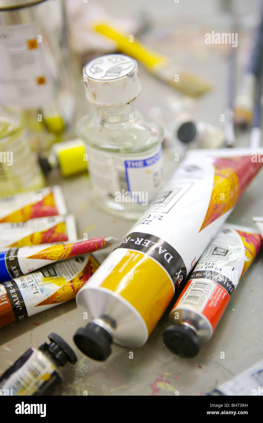 paint, oil, artist, brush, palette, colour, color Stock Photo - Alamy