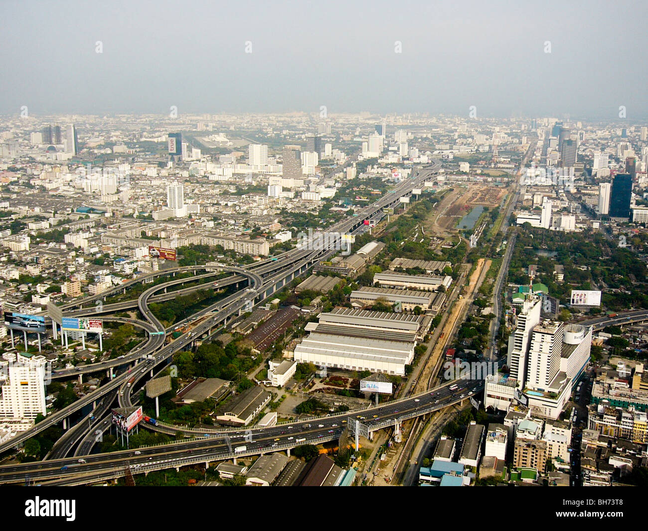 Bangkok, Thailand, City Center, Cityscape, Aerial View Stock Photo - Alamy