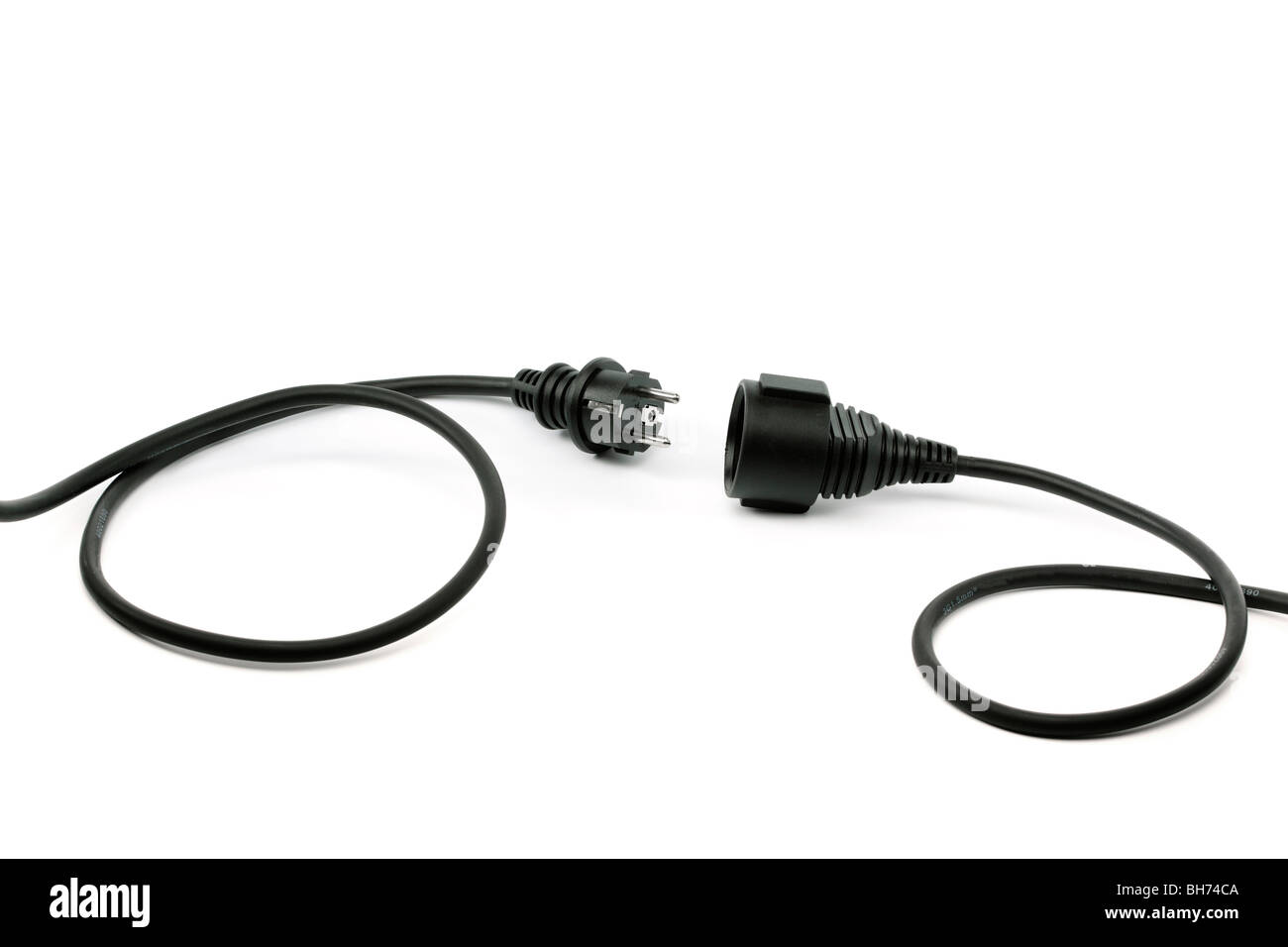 Power cords connecting hi-res stock photography and images - Alamy