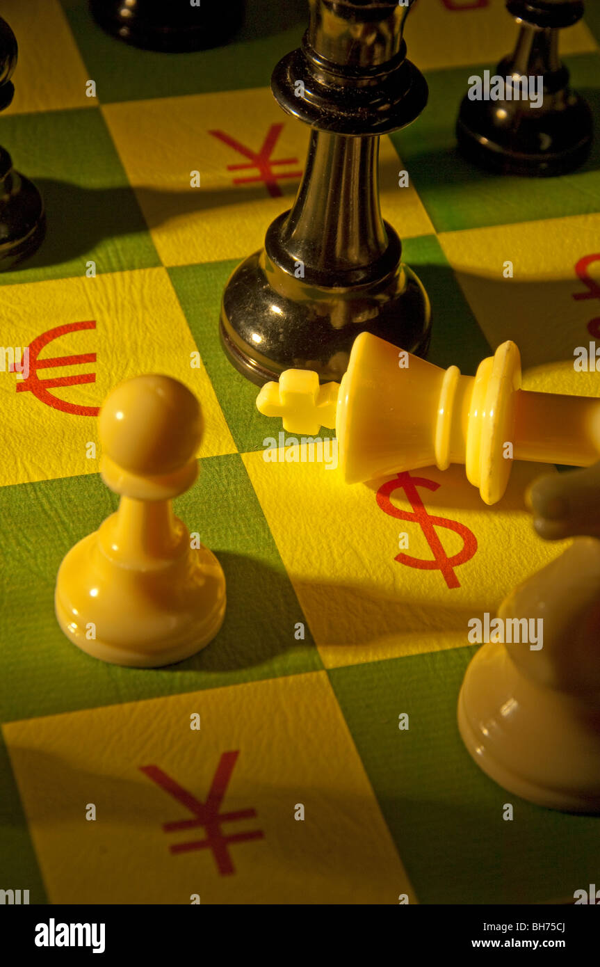 Financial concept currency trading game dealing Stock Photo - Alamy
