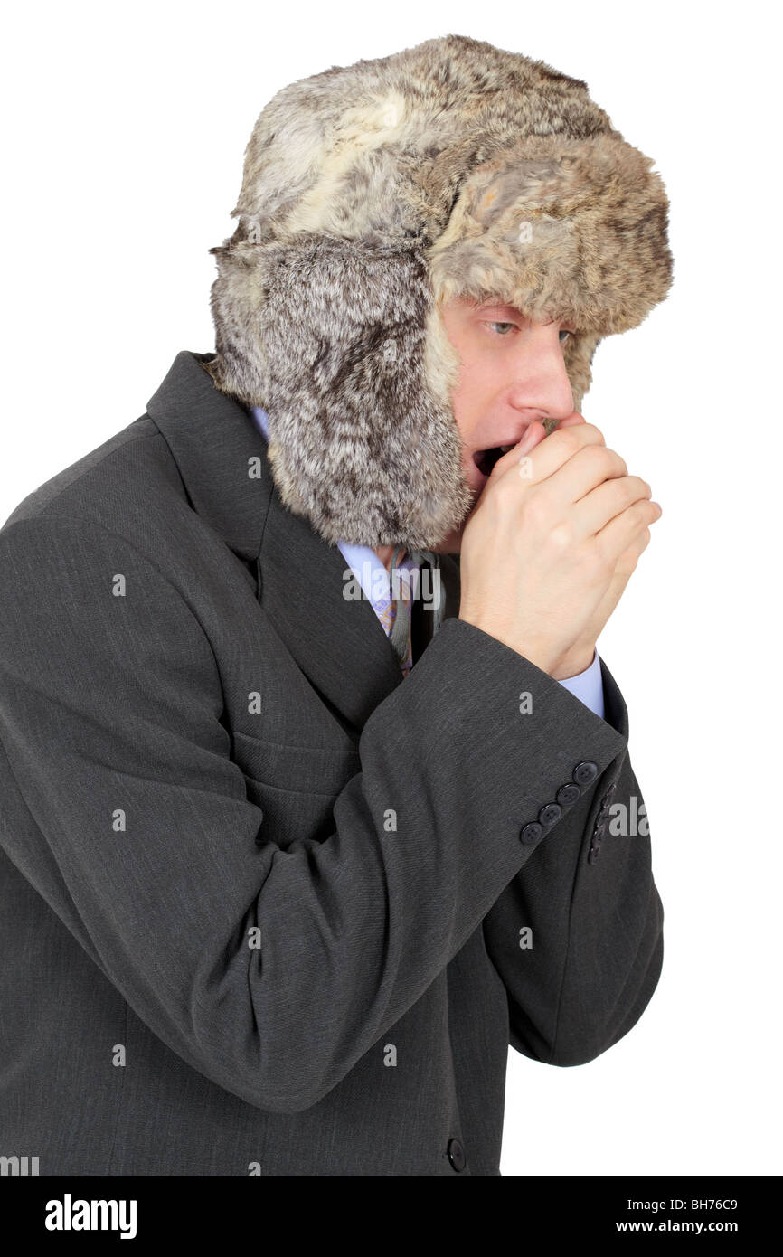 Fur cap with ear flaps hi-res stock photography and images - Alamy