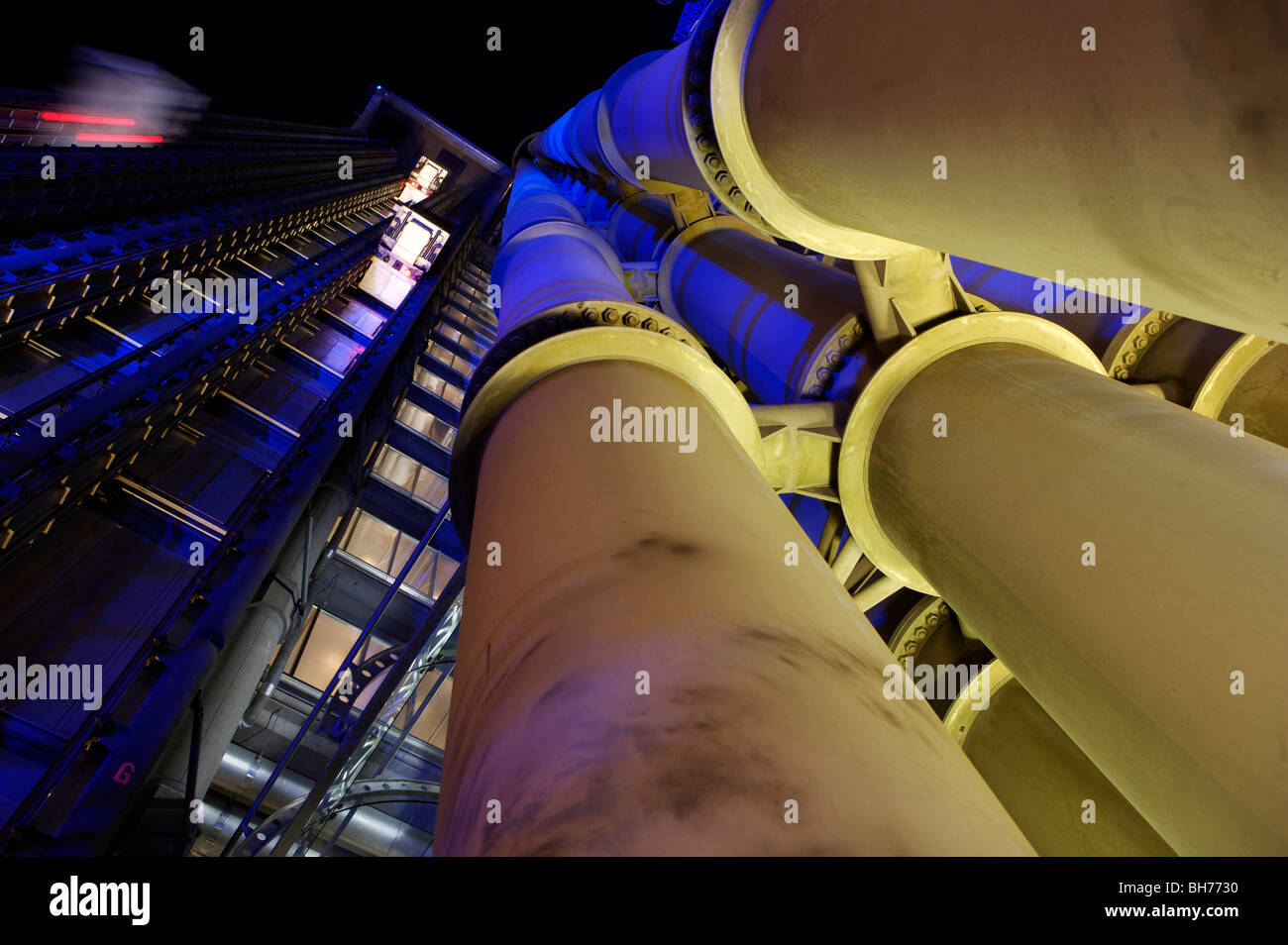 Lloyds of London, Building, Night, Exterior, Outside, future, space ...