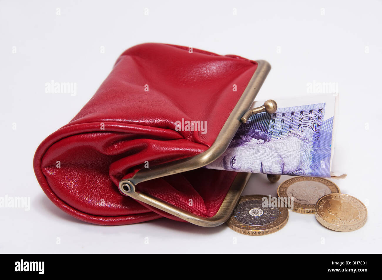 Purse coins hi-res stock photography and images - Alamy
