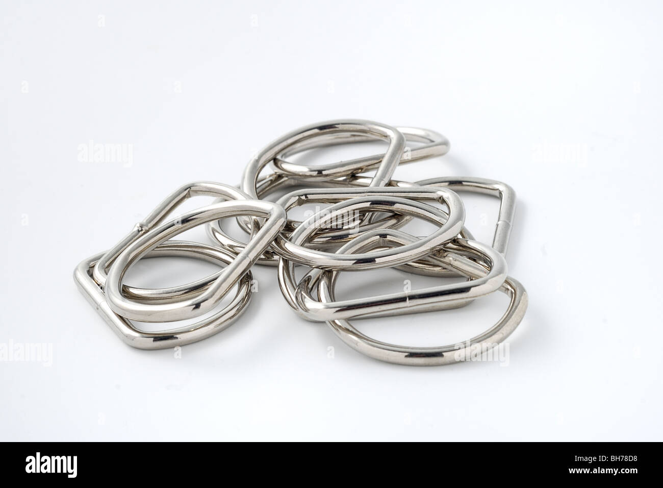 D rings isolated on white Stock Photo - Alamy